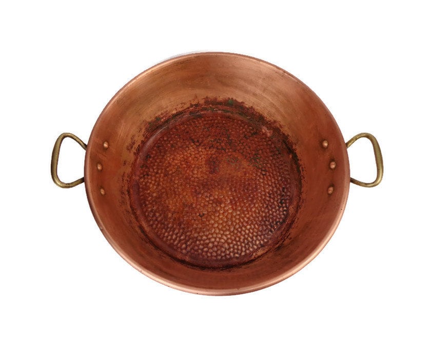Vintage French Copper Jam Preserve Pot, Large Solid Copper Jam Preserve ...