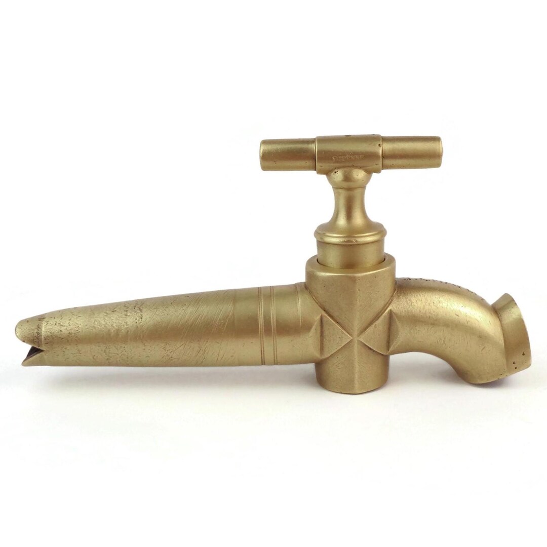 Antique Brass Spigot, French Brass Spigot, French Wine Barrel Tap, Wine ...