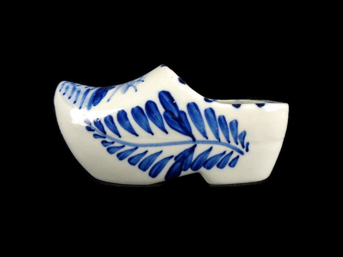 Delft Blue Ceramic Shoe, Handpainted Delft Ceramic Shoe - Etsy