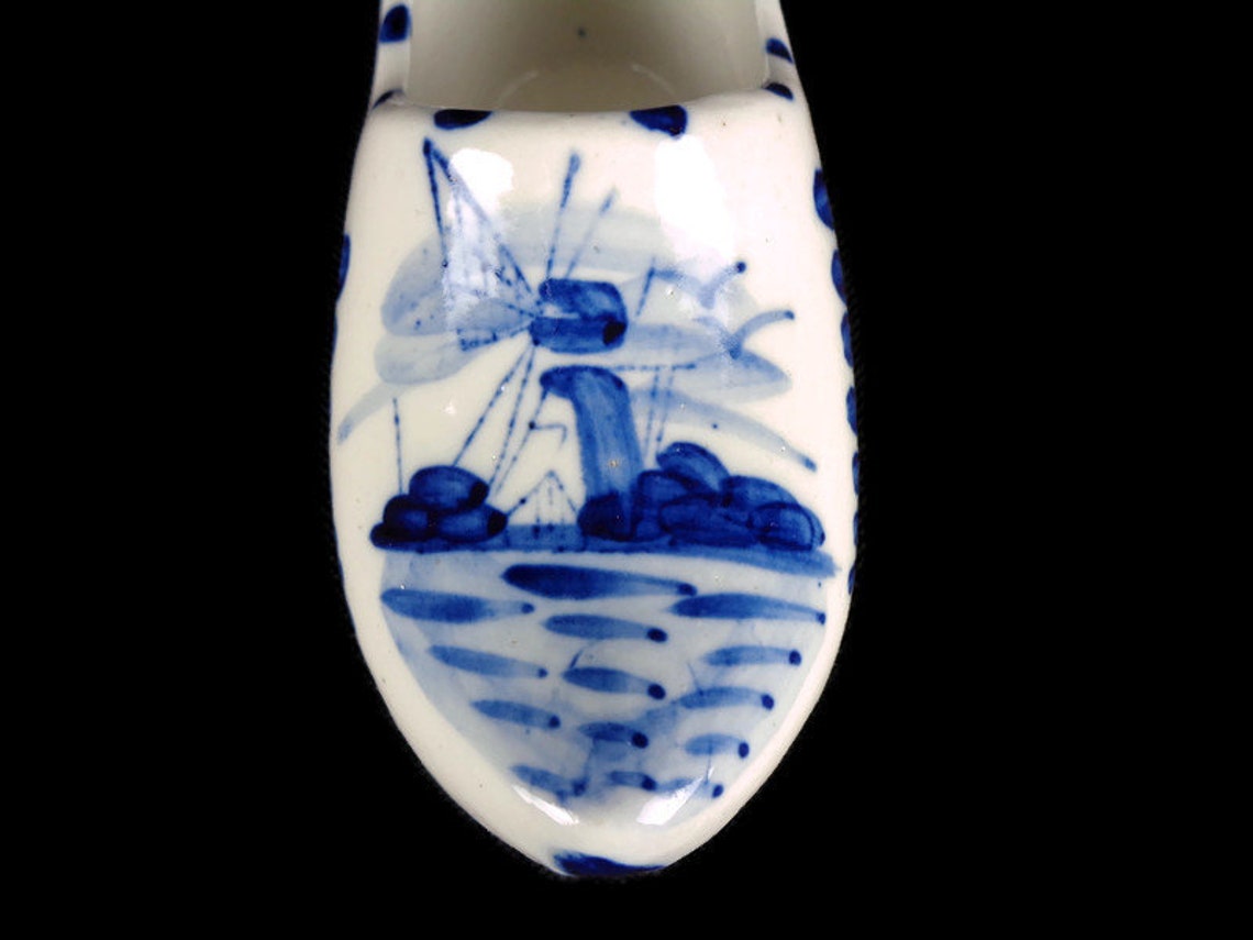 Delft Blue Ceramic Shoe Handpainted Delft Ceramic Shoe - Etsy