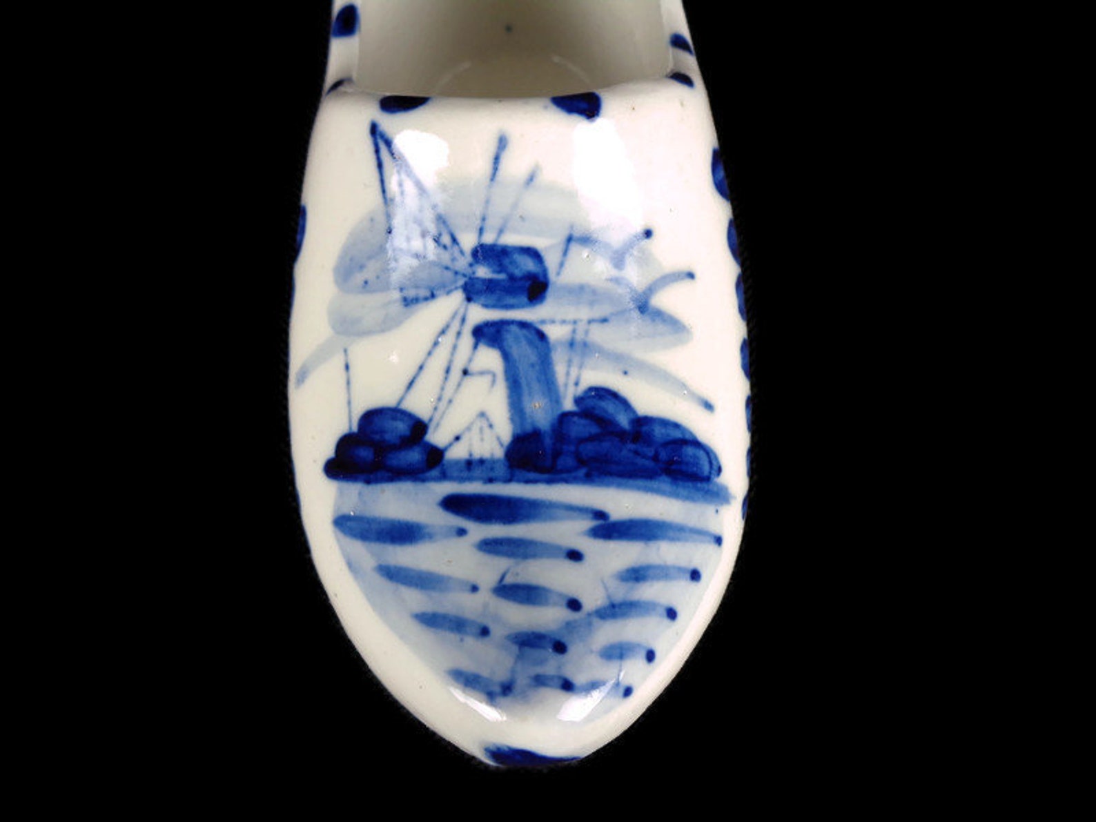 Delft Blue Ceramic Shoe, Handpainted Delft Ceramic Shoe - Etsy