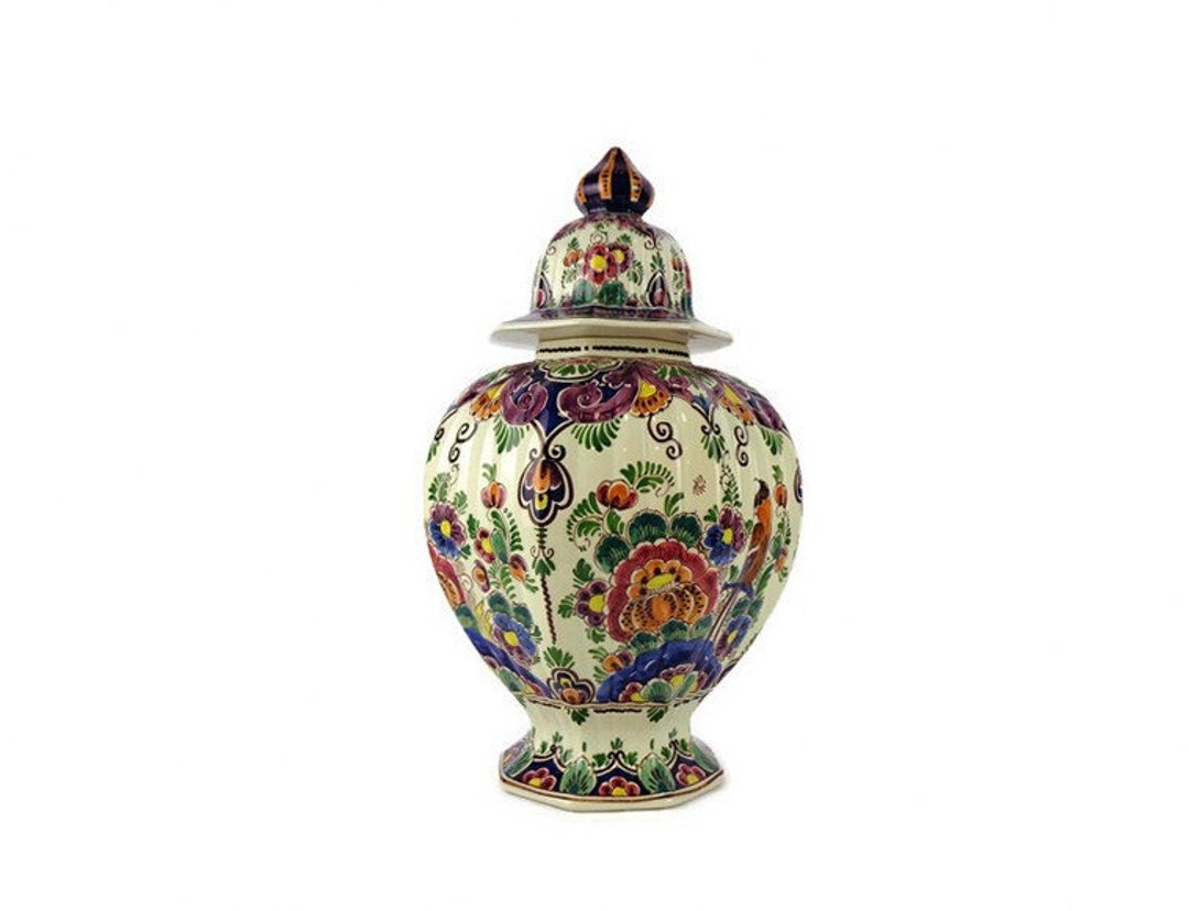 Extra Large Ceramic Jar, Holland Ceramic Jar, Handpainted Holland ...