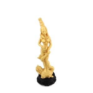 Antique Eastern Female Deity Resin Sculpture, Asian Deity Statue ...
