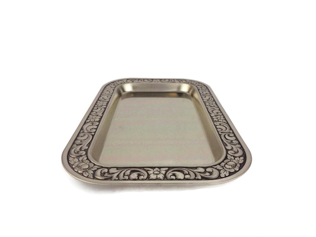 Antique Serving Tray, Engraved Dining Tray - Etsy