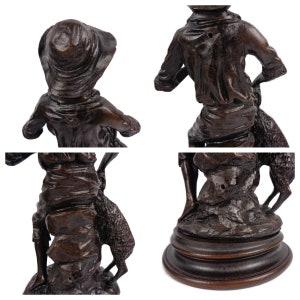 Mario Pegoraro Statues Woman and Man With Sheep, Pair Statues Mario ...