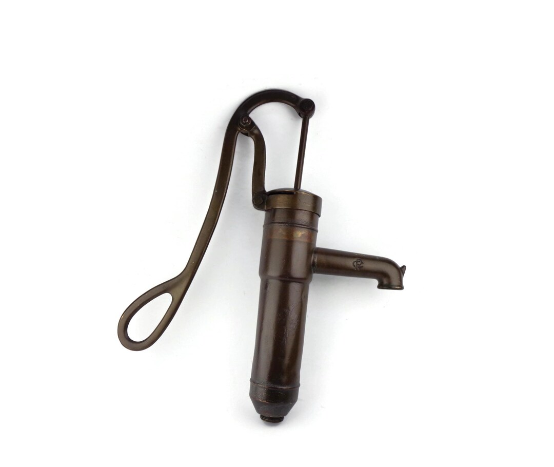 Decorative Hand Water Pump, Vintage Outdoor Fountain Pump, Bronze Hand ...