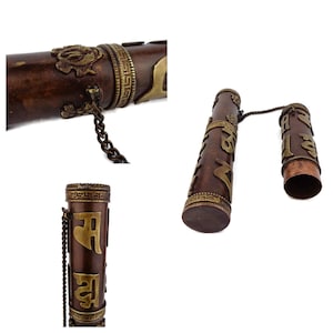 Antique Scroll Holder, Asian Scroll Holder, 20th Tibetan Scroll Holder ...