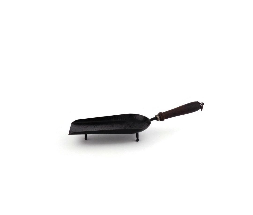 20th Century Iron Scoop, Handmade Iron Scoop, Antique Scoop With Wooden ...