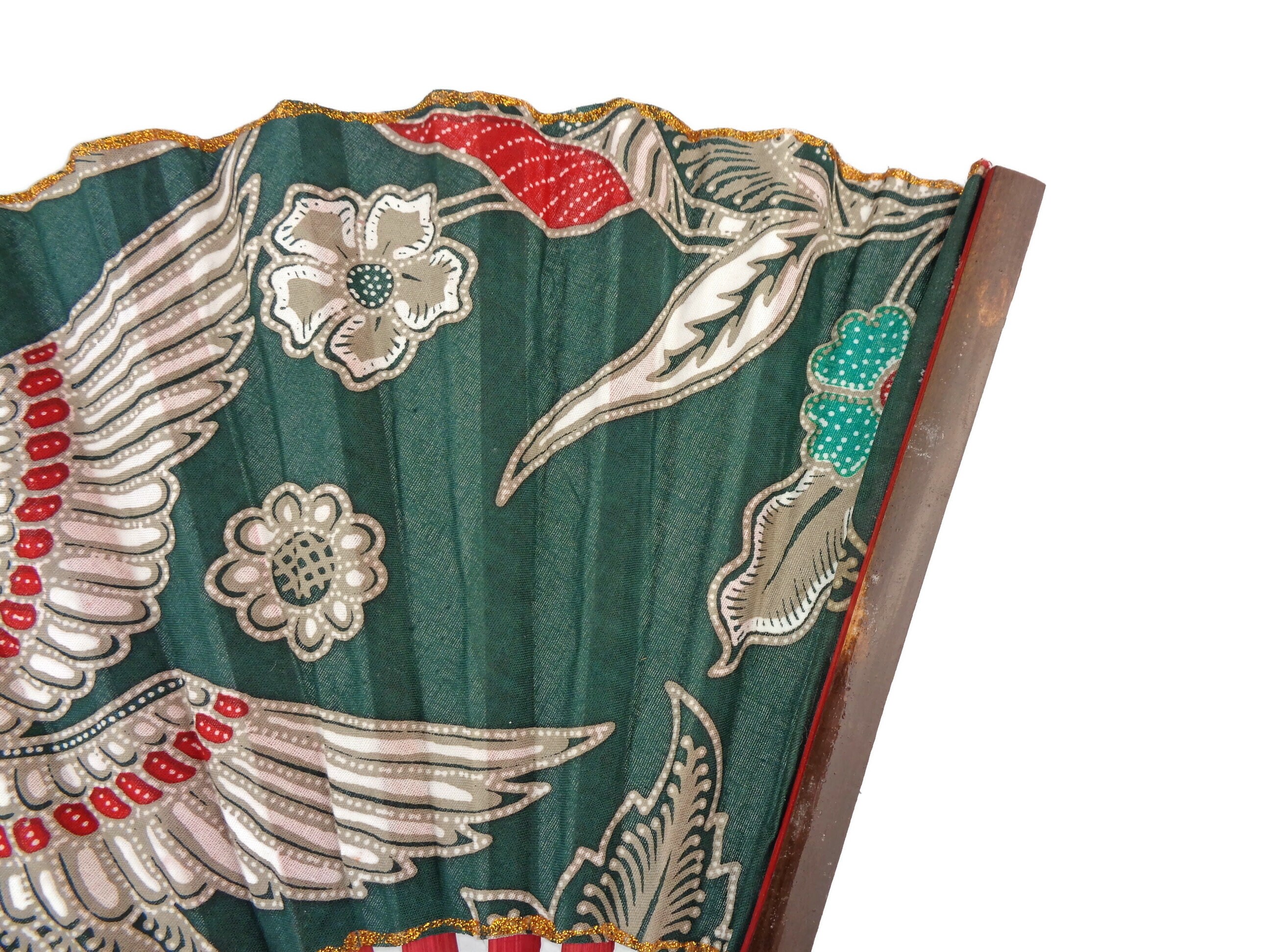 Vintage Bamboo Fan Handmade Bamboo Fan Asian Bamboo Fan - Etsy