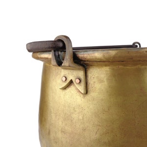 Antique Brass Cauldron, Large Brass Cauldron, Handmade Brass Cauldron ...