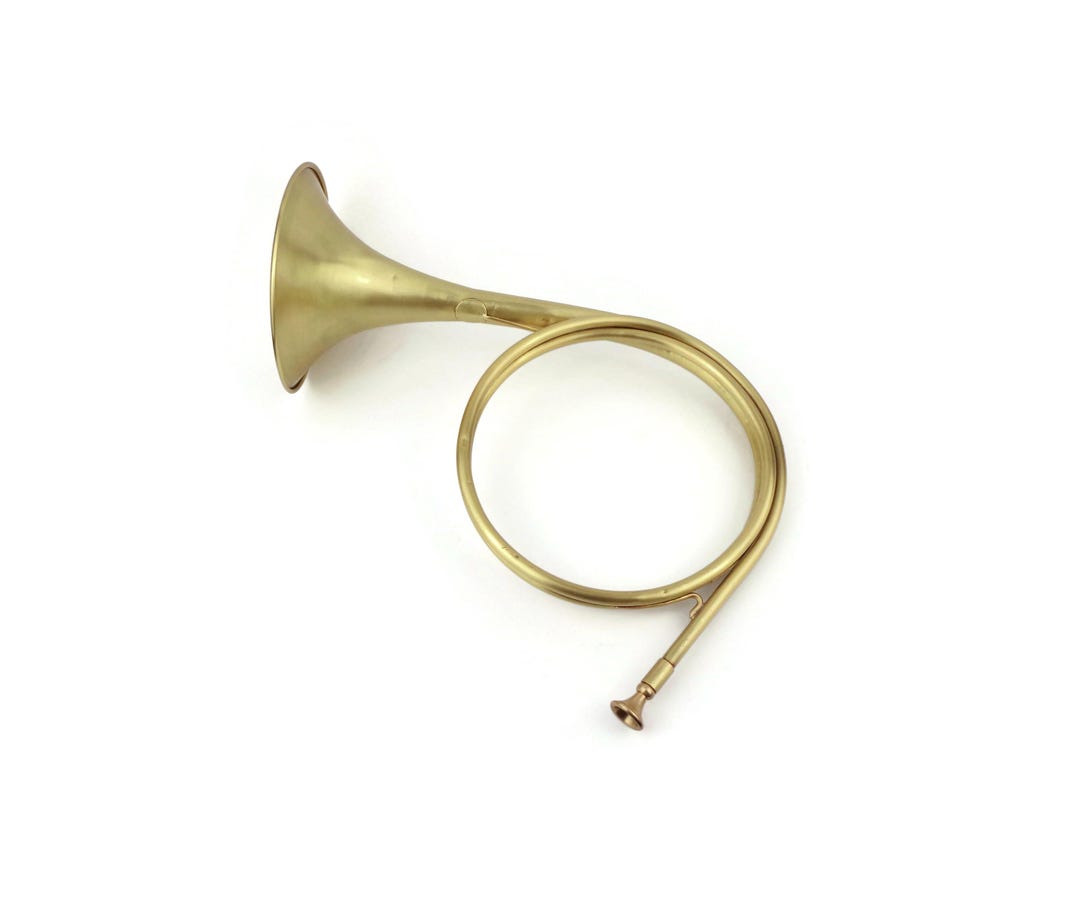 Vintage Hunting Horn, Brass Signal Horn, Early 20th Century French ...