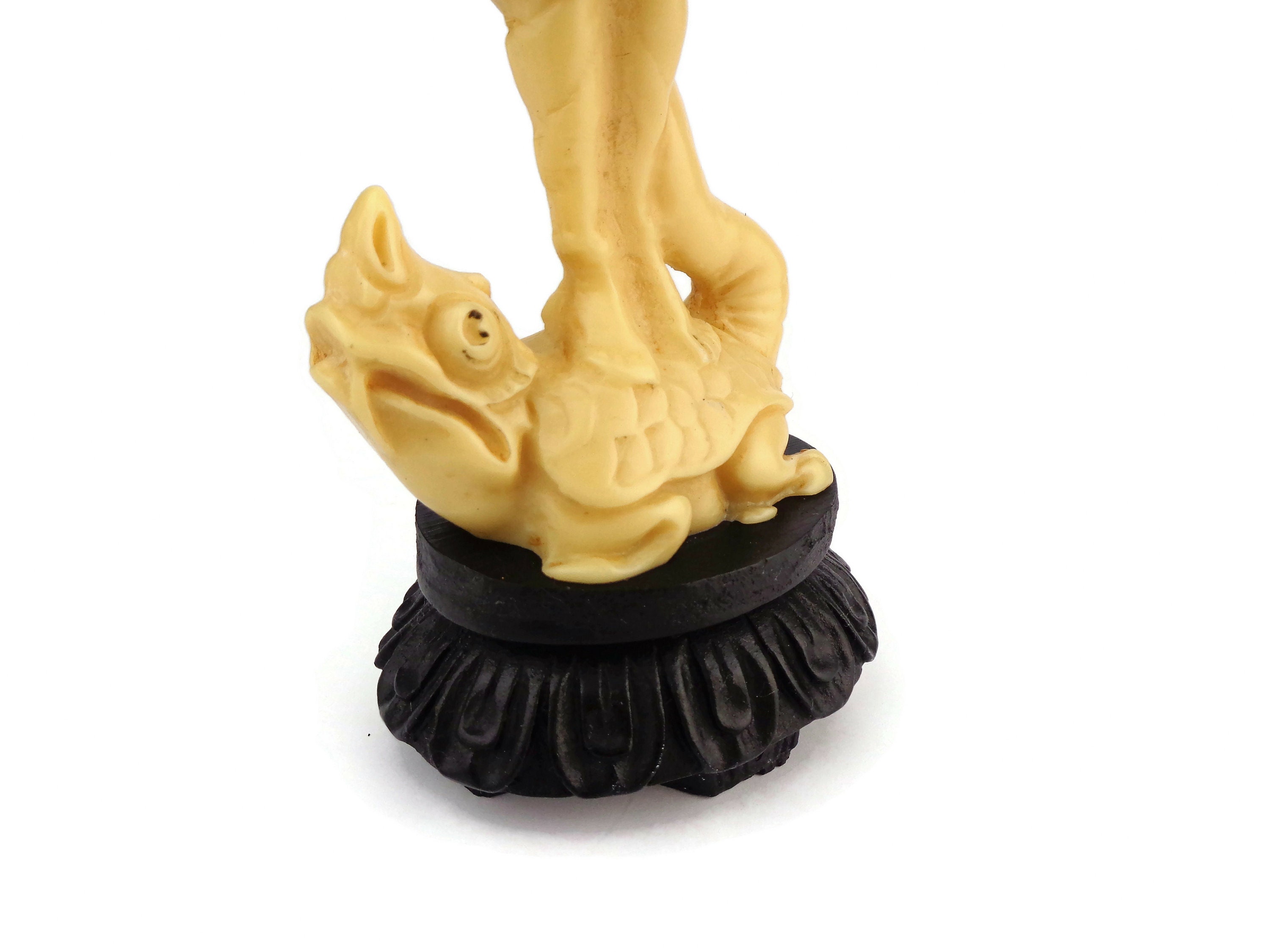 Antique Eastern Female Deity Resin Sculpture, Asian Deity Statue ...