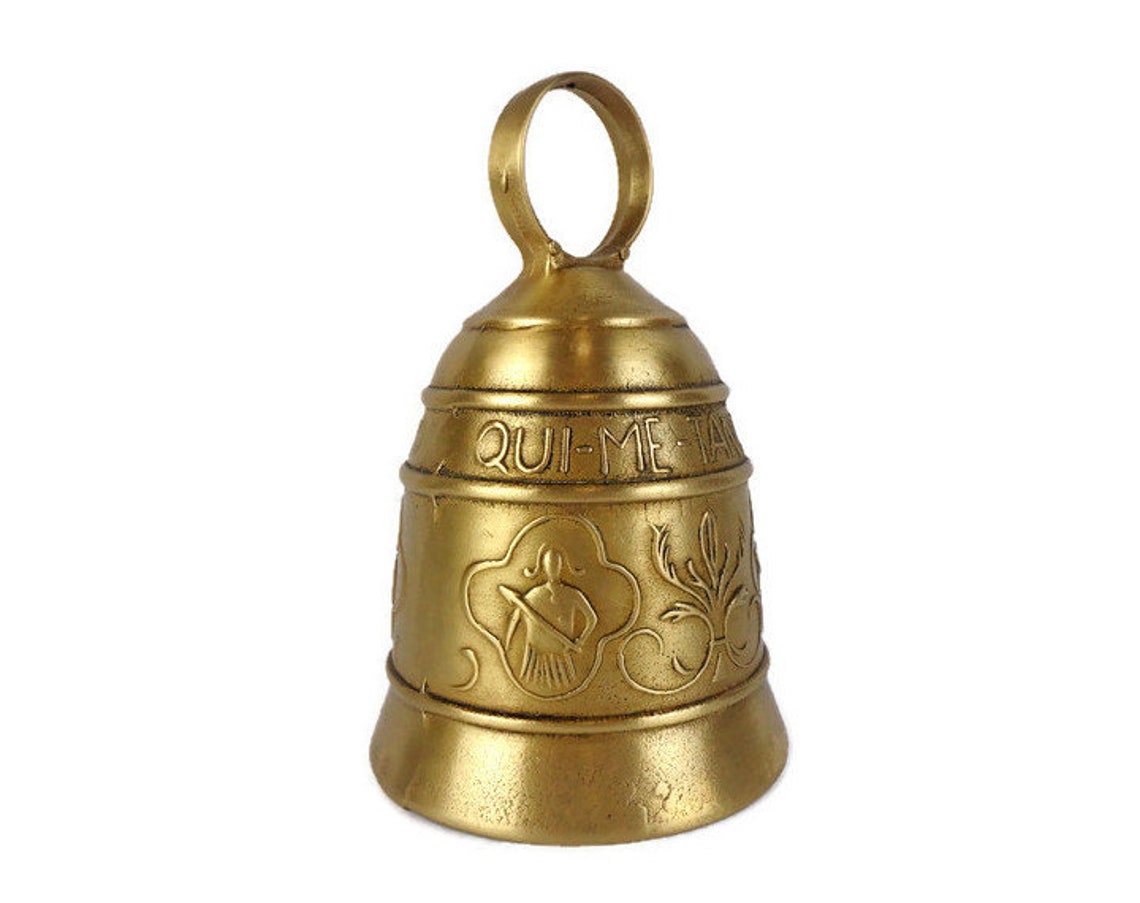 Antique Brass Bell Large Brass Bell Brass Temple Bell Large | Etsy