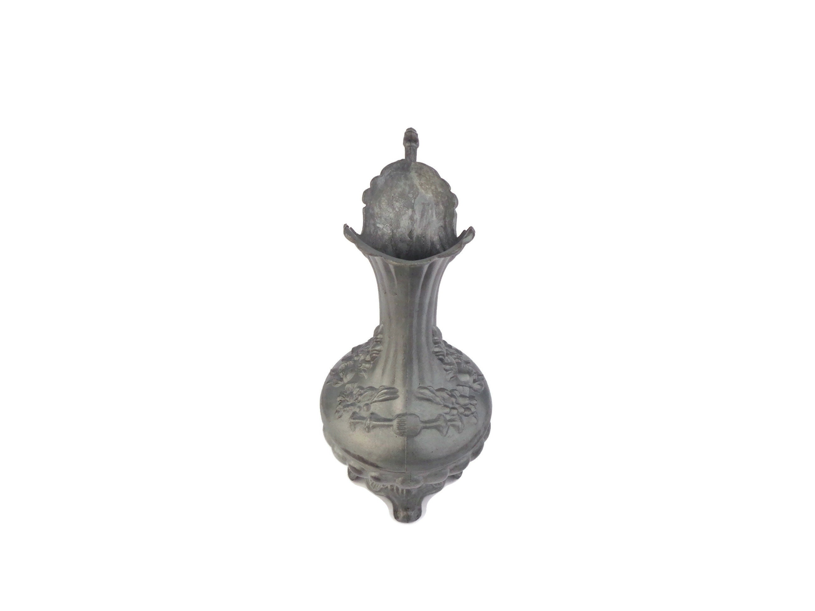 Antique Etain Pitcher, Pewter Amphora Vase - Etsy