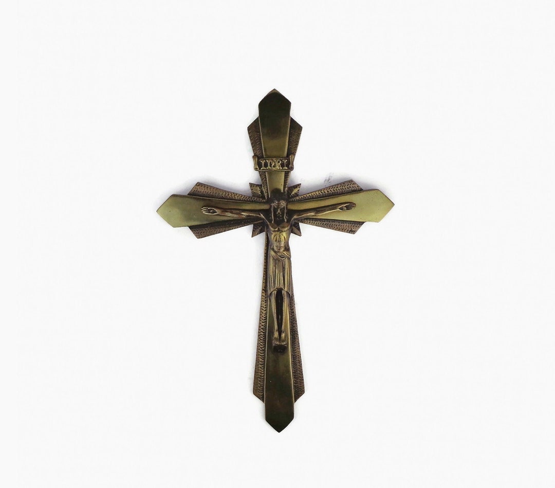 Antique Jesus Crucifix Cross, Vintage Jesus Crucifix, Wall Jesus Cross ...