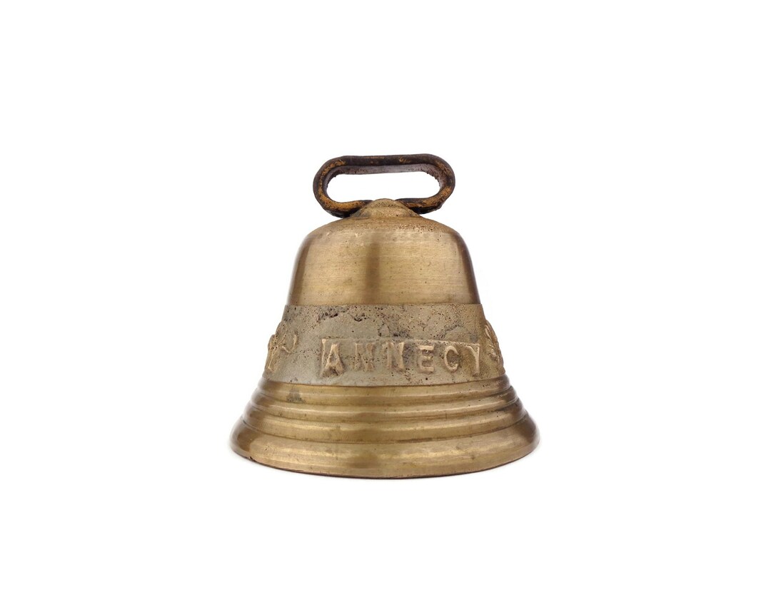French Bronze Cow Bell, Vintage Cow Bell Annecy France - Etsy
