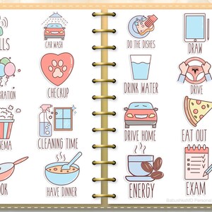 Everyday Life Digital Stickers, Daily iPad Stickers, Pre-cropped ...