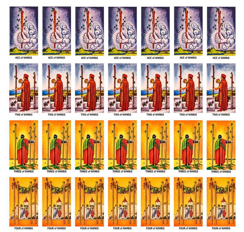 PRINTABLE Tarot Stickers Tarot Journaling Instant Download | Etsy