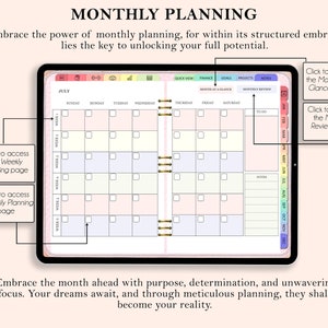 Rainbow Digital Planner Rainbow Undated Digital Planner - Etsy