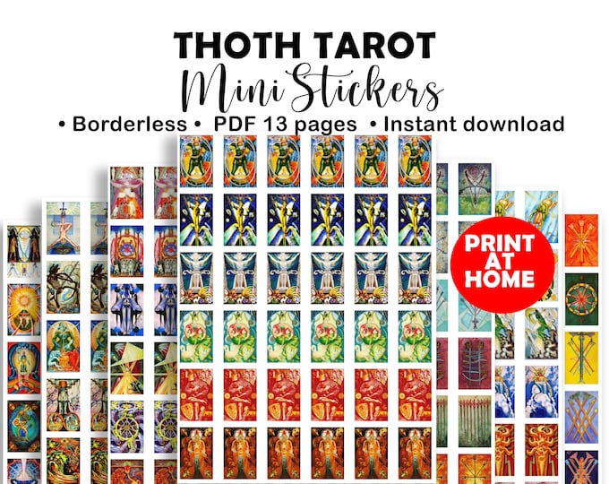 Thoth Tarot Large Deck Cards Set Card Booklet Kit Fantasy Art Magick ...