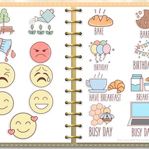 Everyday Life Digital Stickers, Office Stickers, Groceries Stickers ...