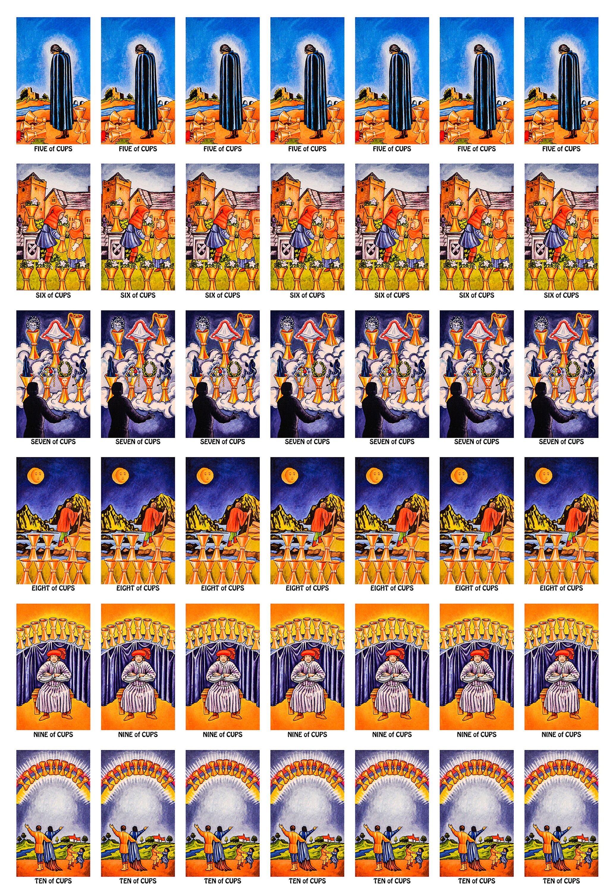 PRINTABLE Tarot Stickers Tarot Journaling Instant Download - Etsy