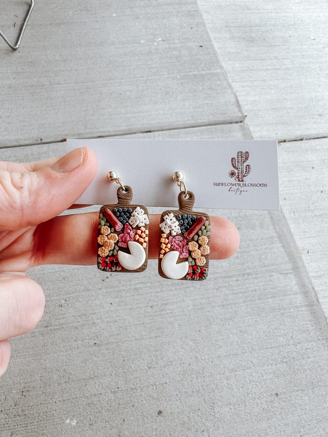 Charcuterie Board Food Dangle Earrings - Etsy