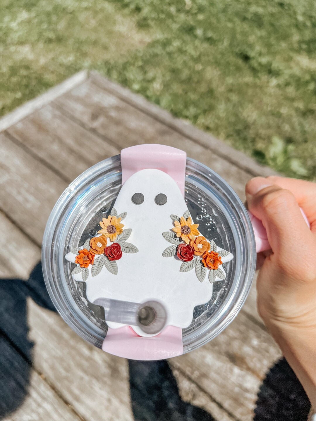Ghost Stanley Tumbler Plate Topper, Tumbler Acessories, Stanley ...