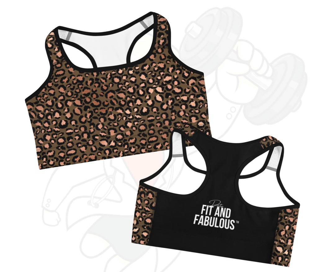 Sports Bra "copper Leopard" - Etsy