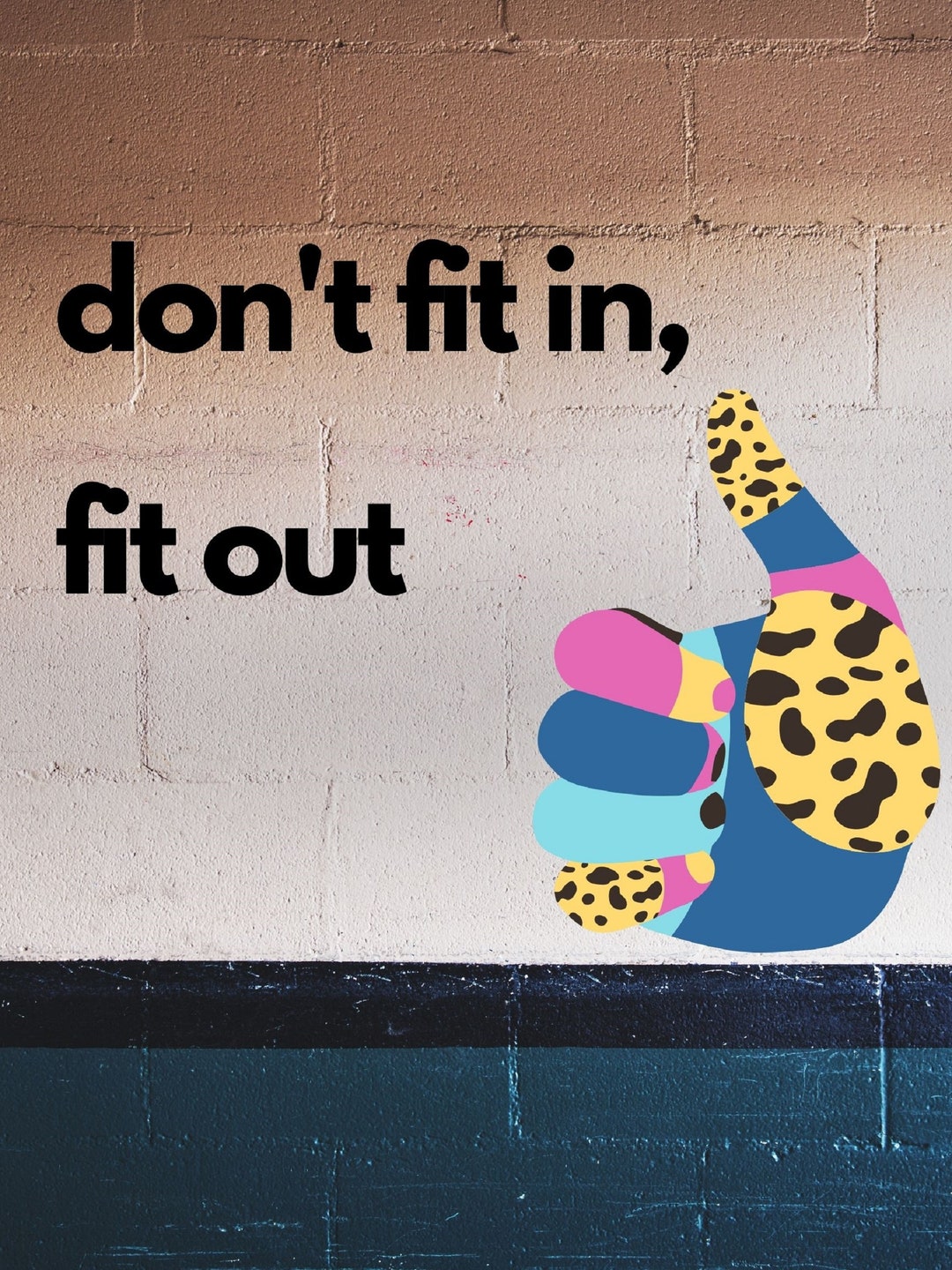Don't Fit In, Fit Out Download - Etsy
