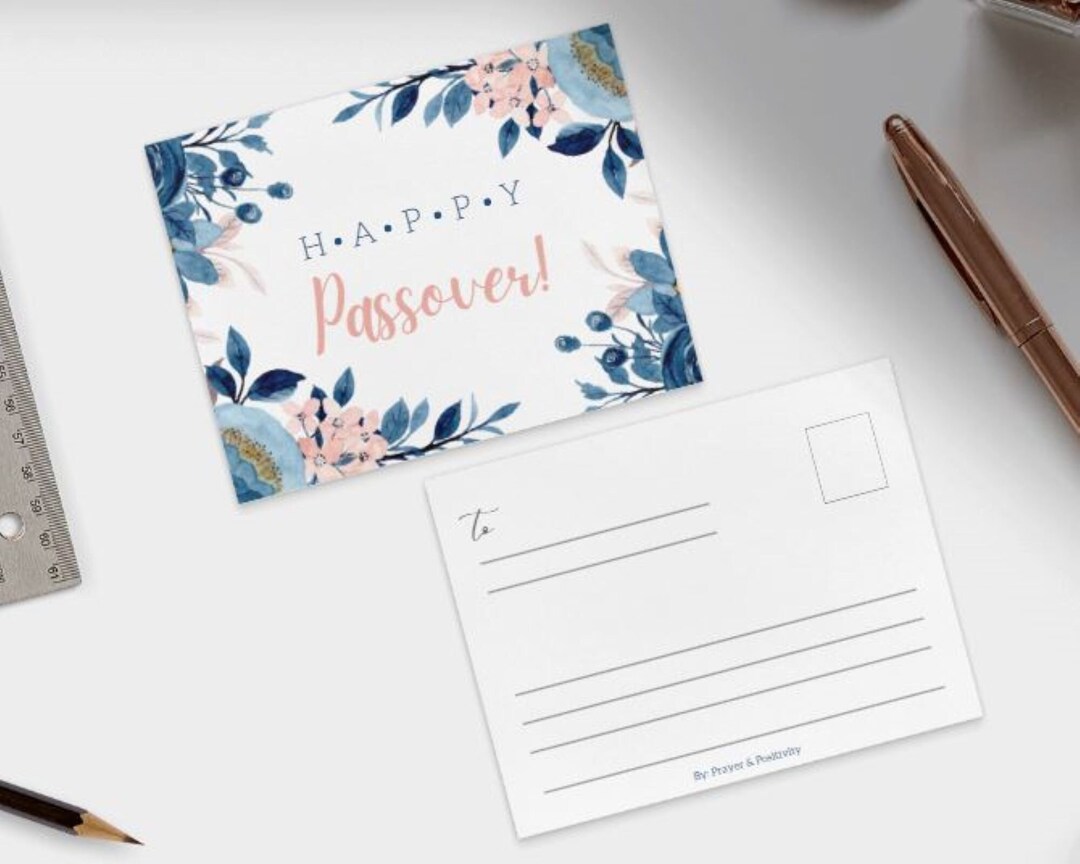 Biblical Holy Day Postcard: Happy Passover 25 5.5 X 4.35in Postcards W ...