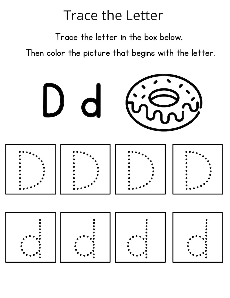 Uppercase and Lowercase Alphabet Tracing - Etsy