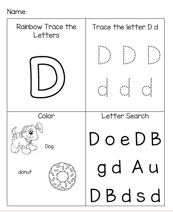 Letter Recognition Packet - Etsy