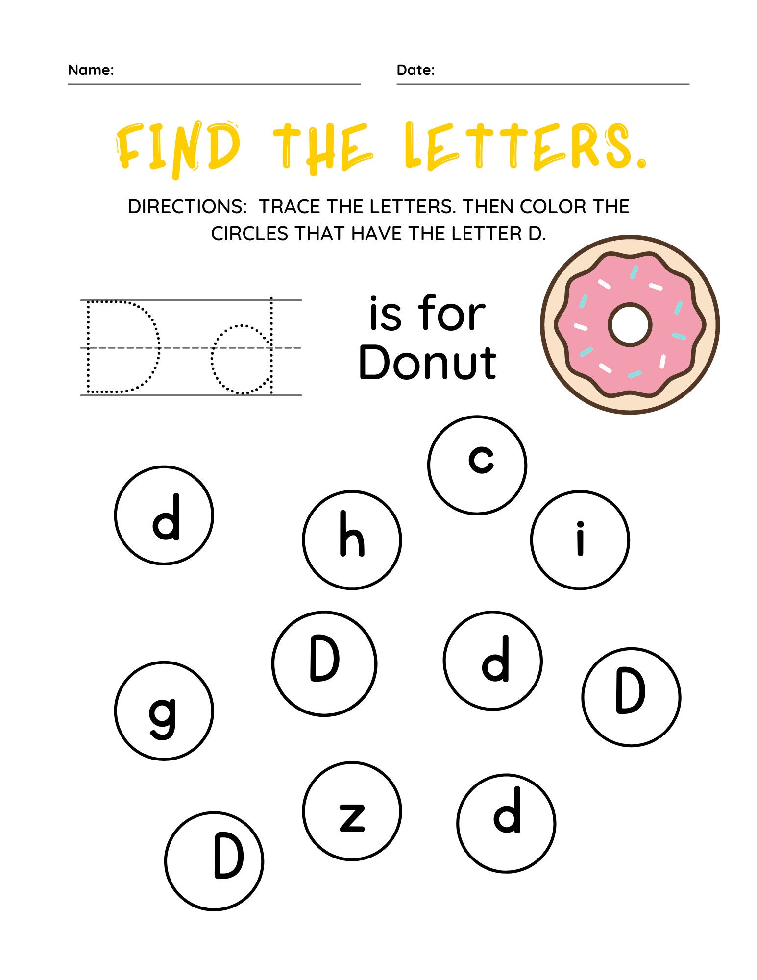 Find the Letters - Etsy