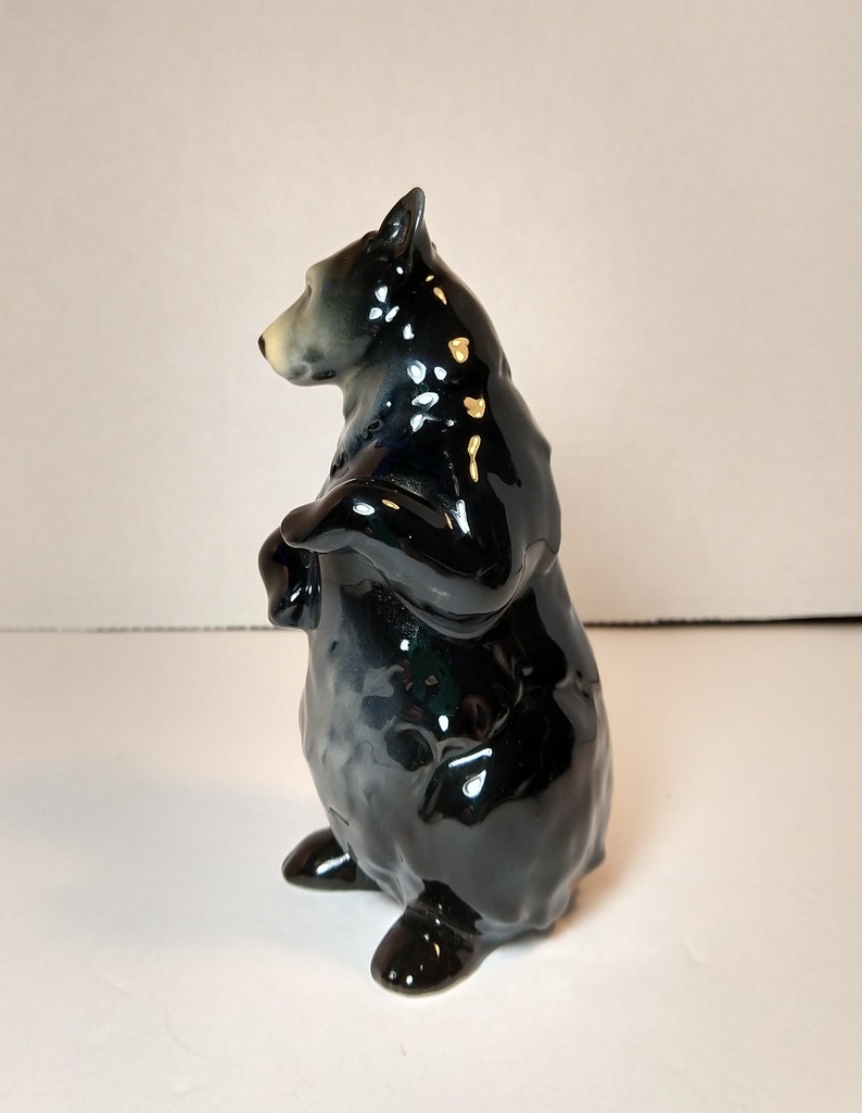 Black Bear Figurines, Porcelain Bears, Set of 3 Bears - Etsy