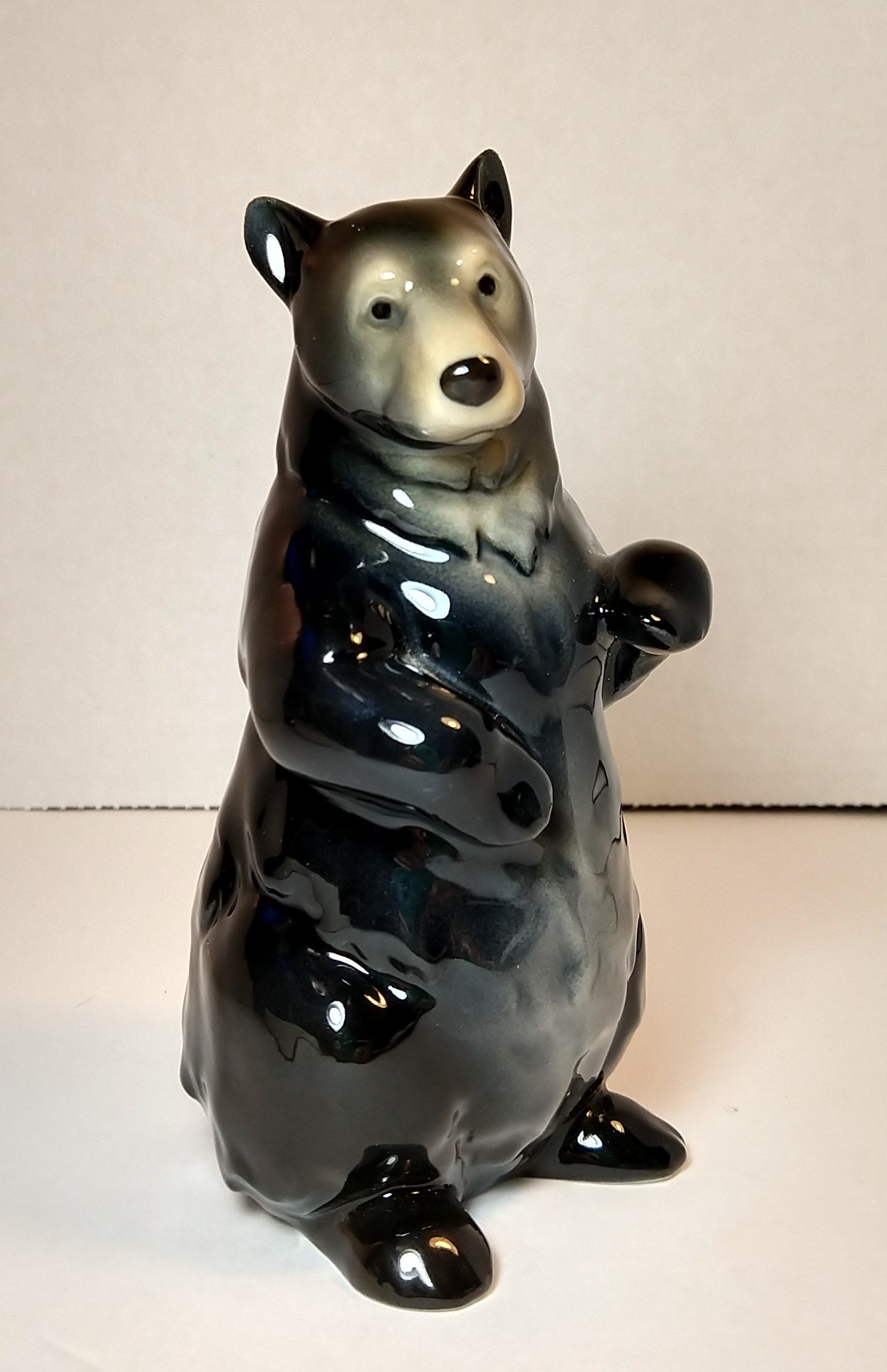 Black Bear Figurines, Porcelain Bears, Set of 3 Bears - Etsy