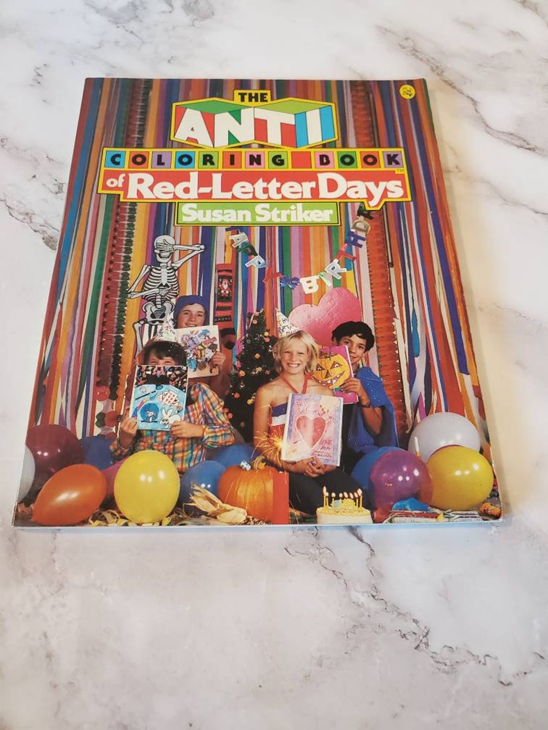 The Anti Coloring Book of Red Letter Days Activity Book Vintage - Etsy