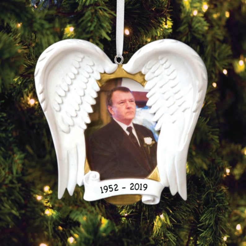 In Loving Memory Angel Wing Picture Frame Ornament Resin - Etsy