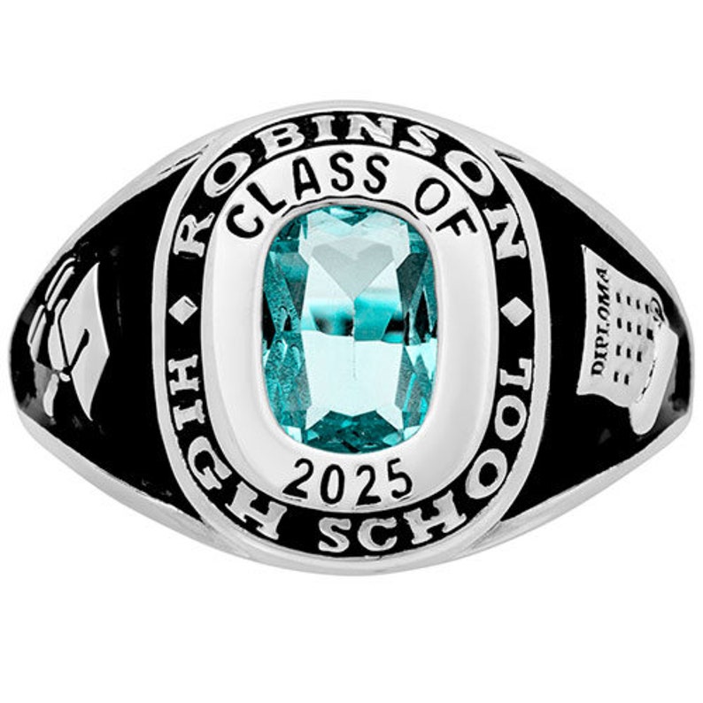 Custom Birthstone Class Ring, High School Graduation Gift - Etsy