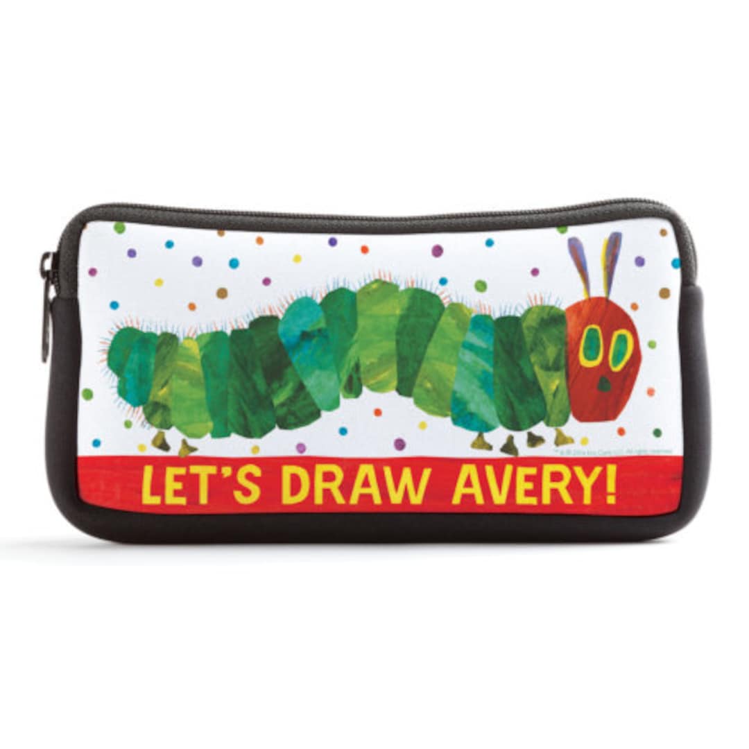 Very Hungry Caterpillar Pencil Case Personalized Pencil Case Etsy