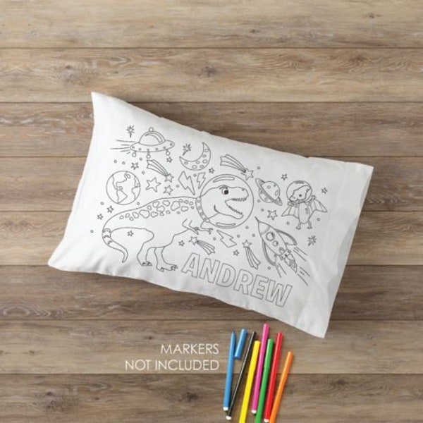 Kids Coloring Pillow Case - Etsy