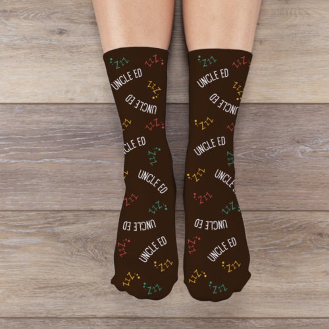 Turkey Coma in Progress Personalized Adult Crew Socks, Personalized ...