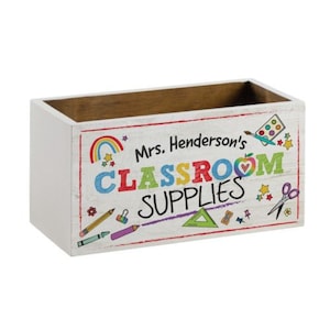 Personalized Teacher Caddy, Teacher Desk Storage Organizer ...