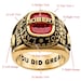 Men's Class Ring Gold Traditional Class Ring,customized Men's Class ...
