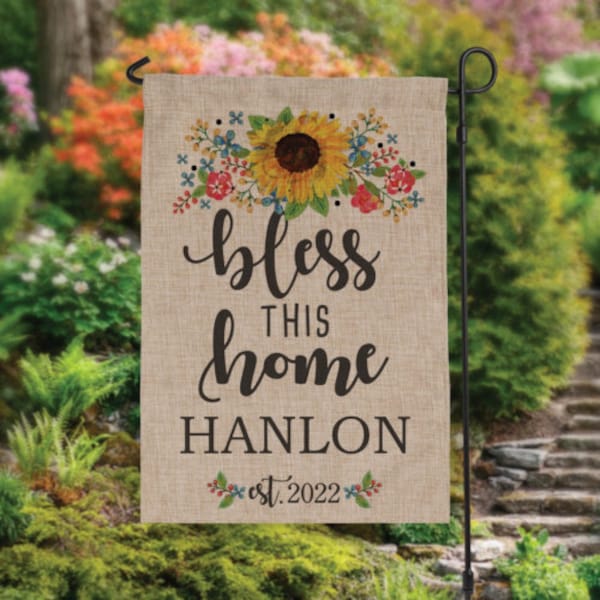 Burlap Garden Flag - Etsy