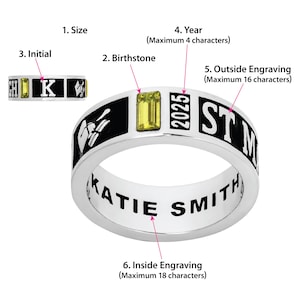 Women's Rose Gold CELEBRIUM™ Band Class Ring, Women's Class Ring of ...