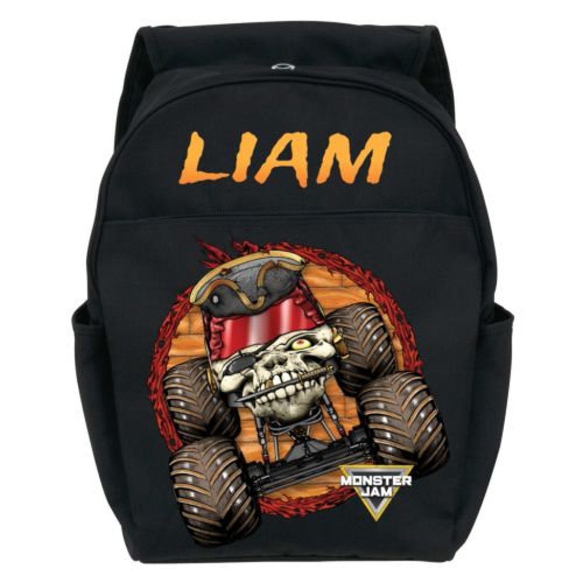 Monster Jam Pirate's Curse Black Youth Backpack - Etsy