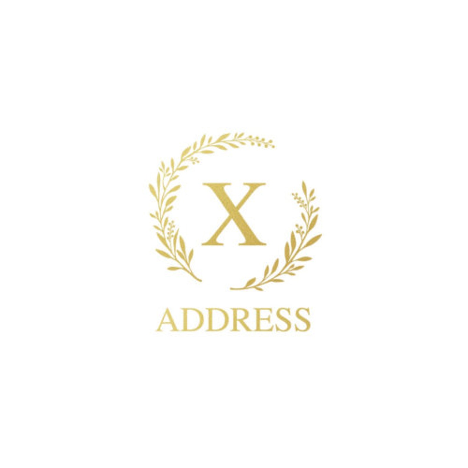 Wreath Personalized Gold Mailbox Decal, Custom Mailbox Decal, Mailbox ...