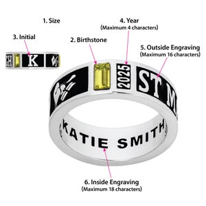 Women's Gold Celebrium™ Band Class Ring, Women's Class Ring of 2023 ...