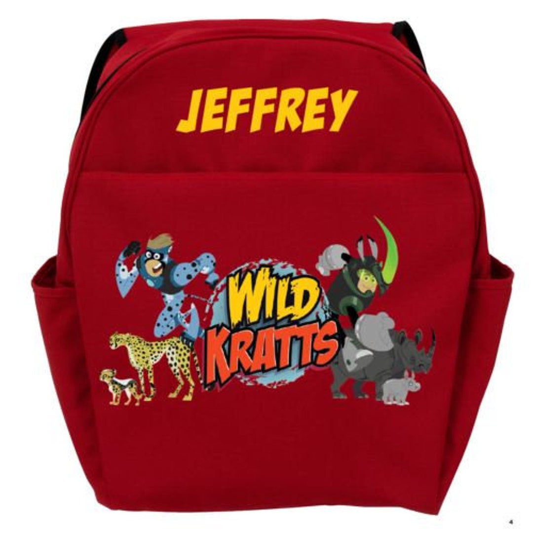 Wild Kratts Creature Adventure Red Youth Backpack, Personalized Toddler ...